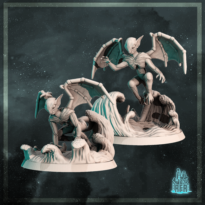 3D Printable Frostwave Seeker Bundle - Tabletop miniature (Pre-Supported) by RaisedfromResin